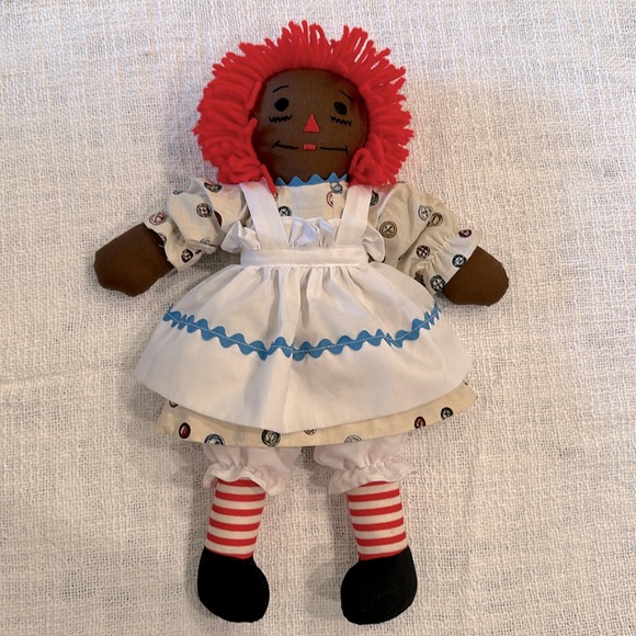 Toys | Vintage African American Raggedy Ann Rag Doll With Red Hair ...